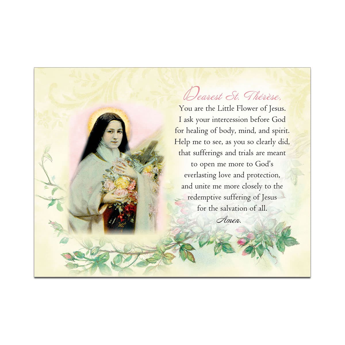 Healing Mass Card - Society of the Little Flower