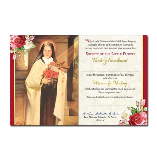 Healing Mass Card - Society of the Little Flower - US