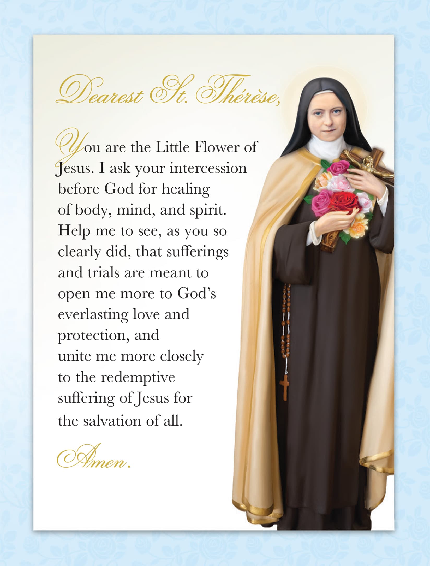 Healing Mass Card - Society of the Little Flower - US