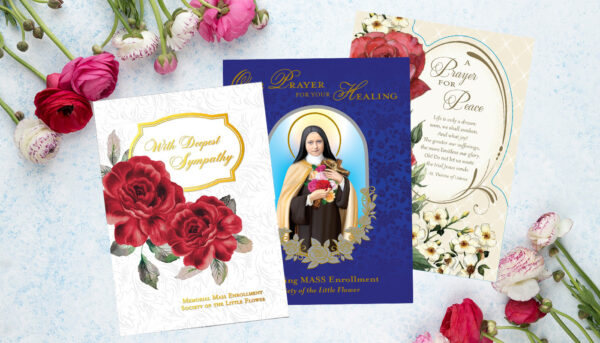 Request Blank Mass Cards - Society of the Little Flower - US